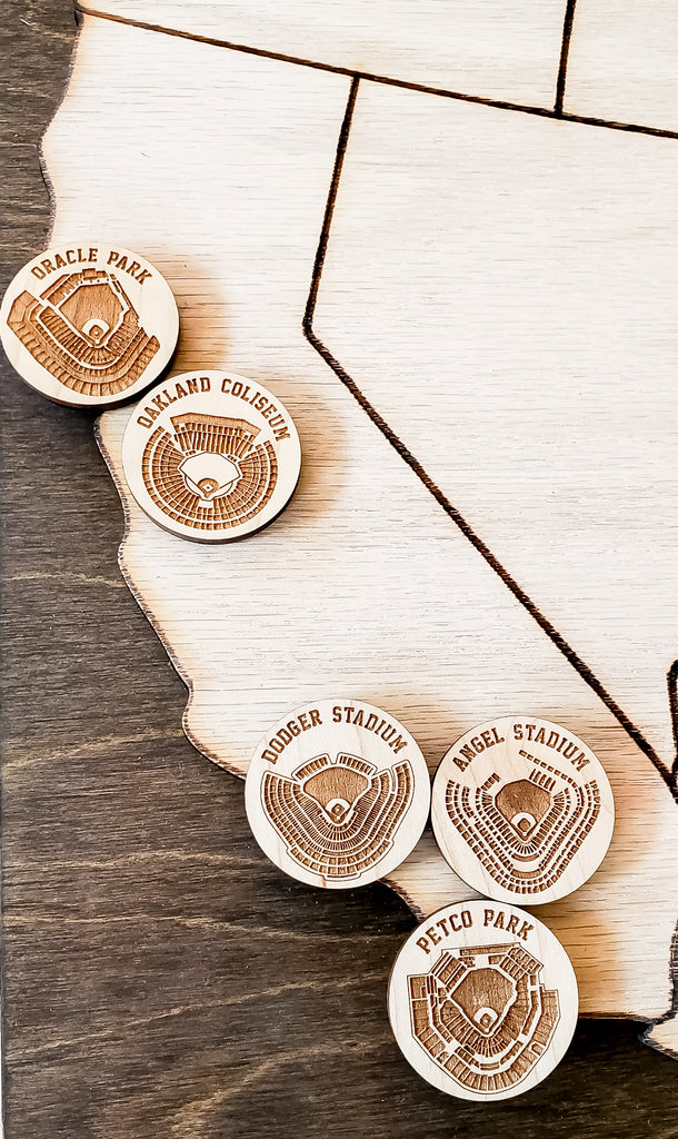 MLB Baseball Travel Map - 24" x 36" – Iconic Stadiums